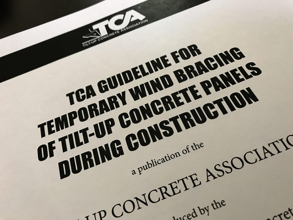 TCA Wind-Bracing Guideline Completed; Now On-Hold - Tilt-Up Today
